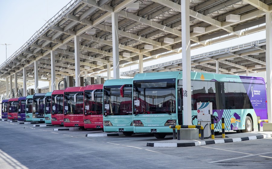 Qatar unveils Lusail Bus Depot north of Doha before FIFA #WorldCup for ...