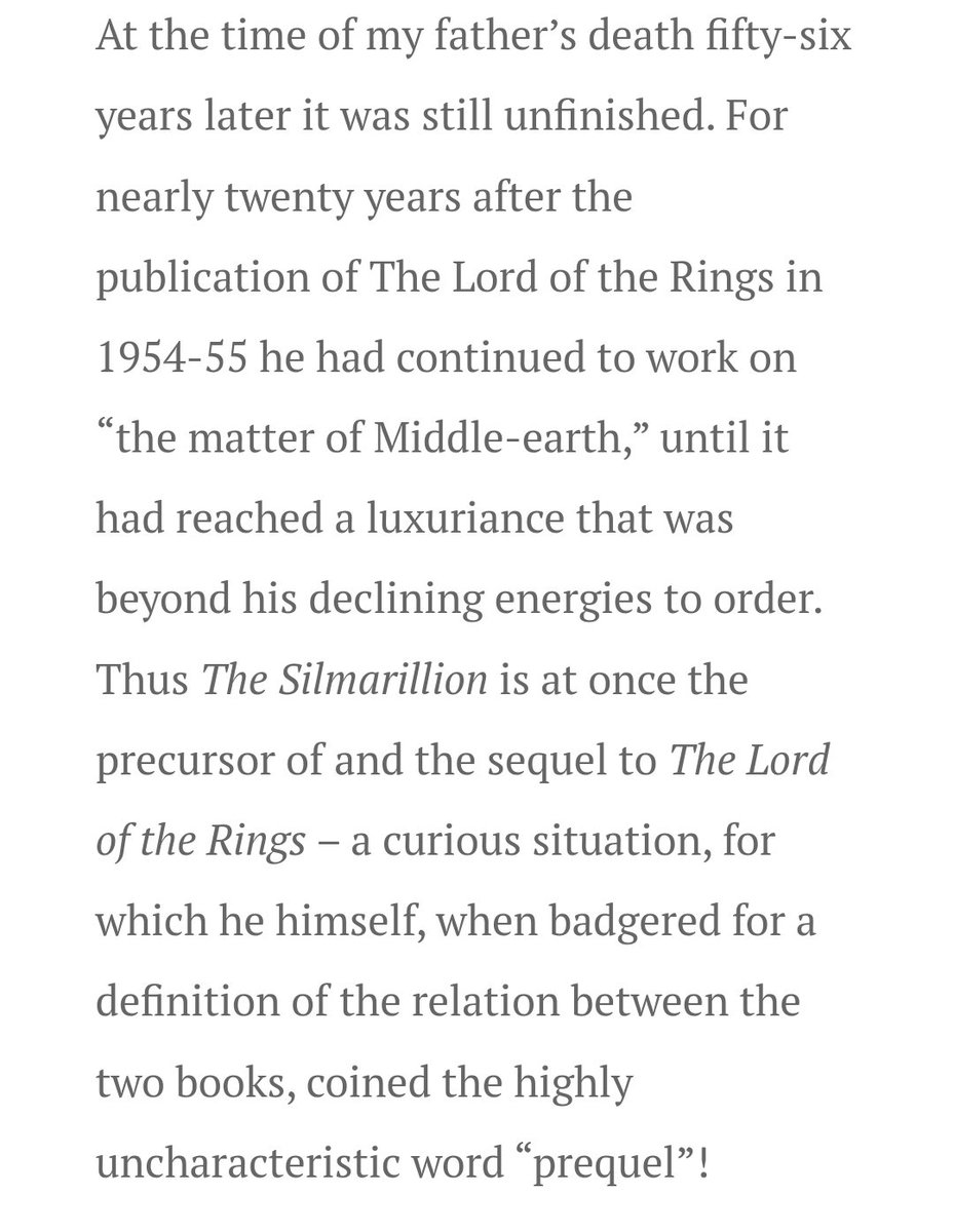 European Royalty Fan on Twitter: "Wait, JRRT coined the word "prequel"? This is HUGE! 🤯 ...