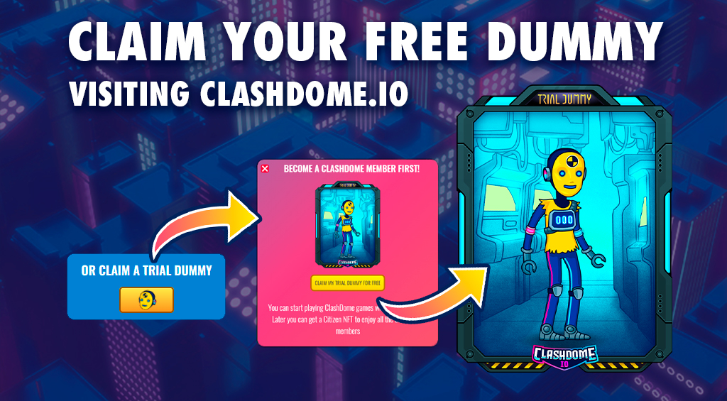 Arcaden on Twitter: "RT @clash_dome: 🤖 The Trial Dummy NFT explained for Dummies! Go to https ...