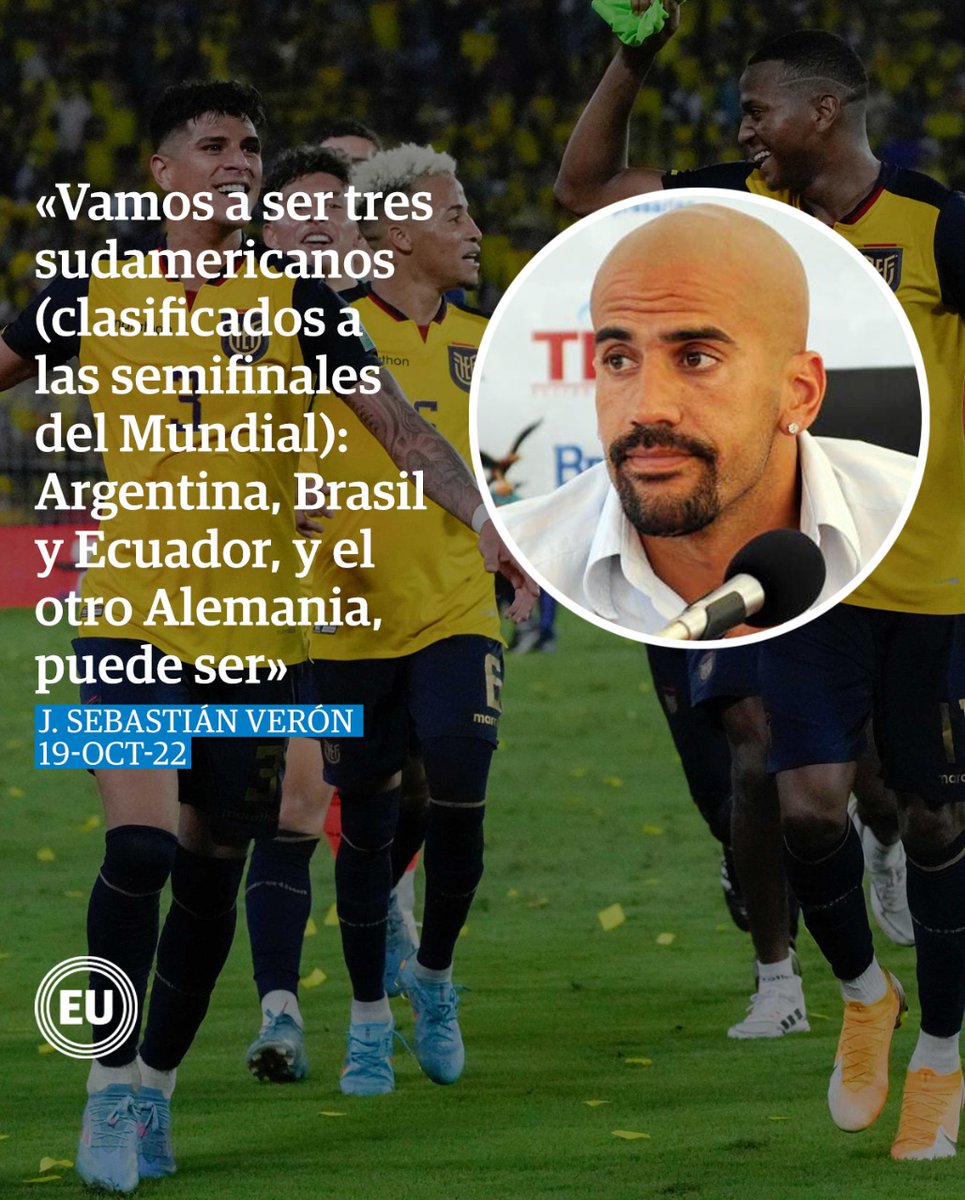 El Universo On Twitter Rt Marcadorec Juan Sebastián Verón Coloca A