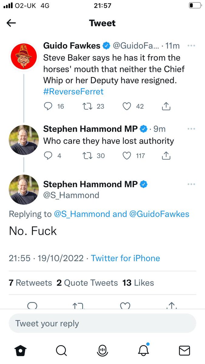 Ione Wells on Twitter: "Tory MP Stephen Hammond tweeting, perhaps accidentally (?), what many ...
