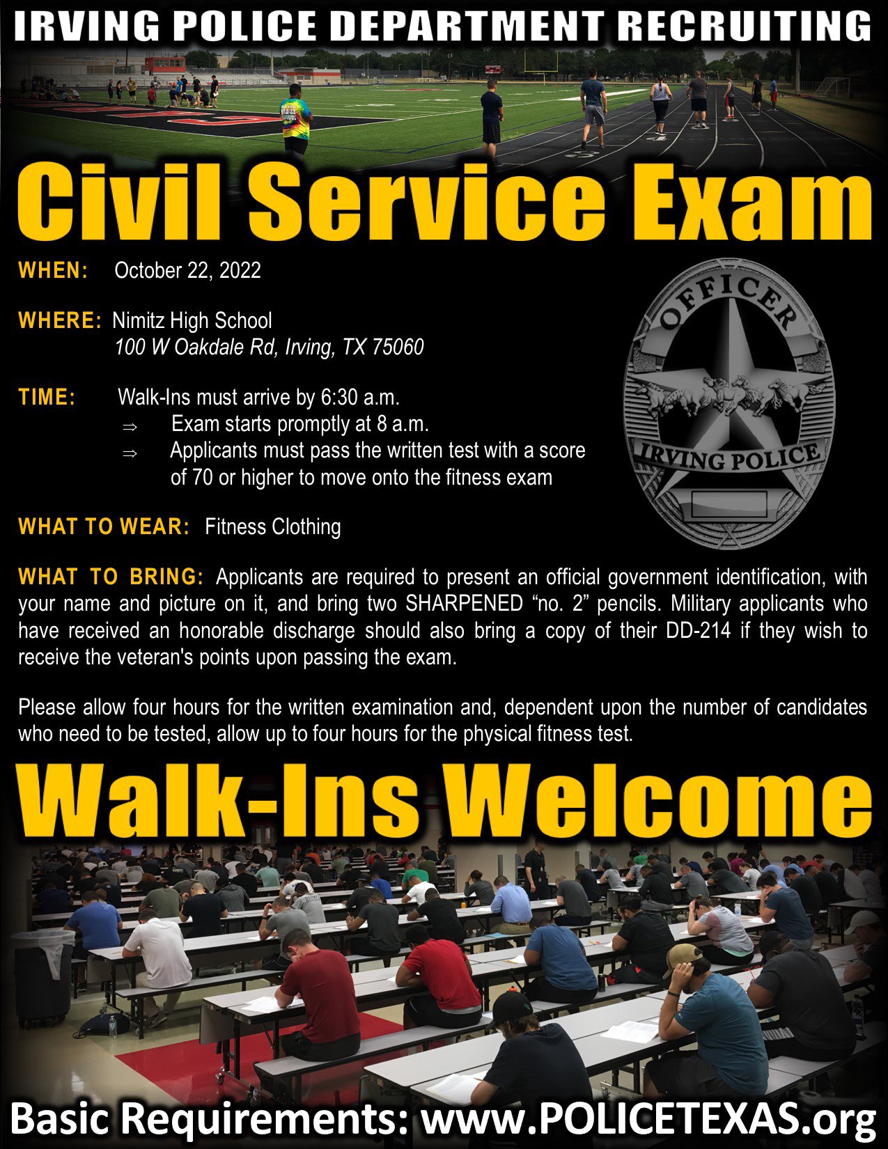Civil Service Police Exam