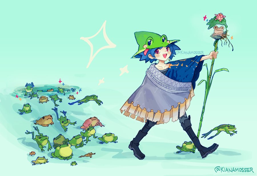 「frog summoning magic 」|Kiana Mosser 🐇のイラスト
