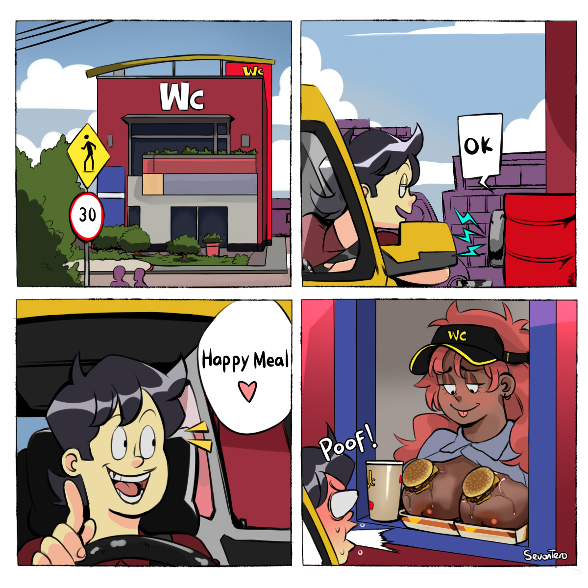 Sevontero /open commission 🏻 on Twitter: "Happy Meal 🍔🍟🥤 -Freaky ...