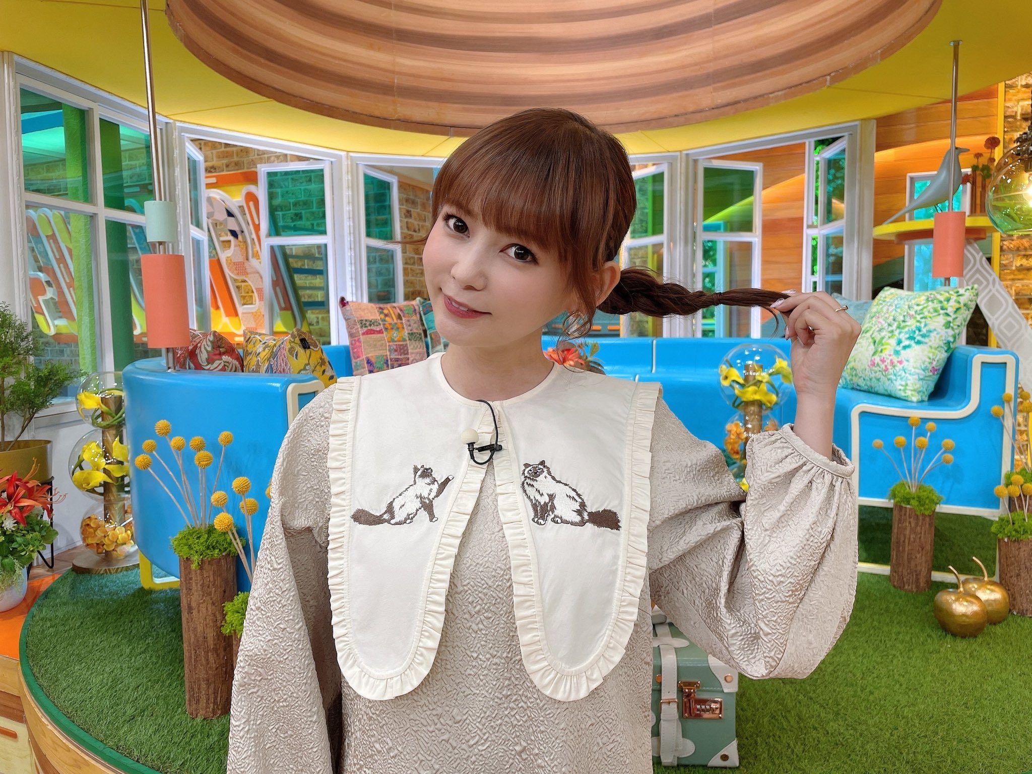 20周年の中川翔子🍒🍉🍫🍇🐈‍⬛🍣 on Twitter: "mmts 猫刺繍ワンピース！ おさげの女 https://t.co/wc32L43ca3 https://t.co ...