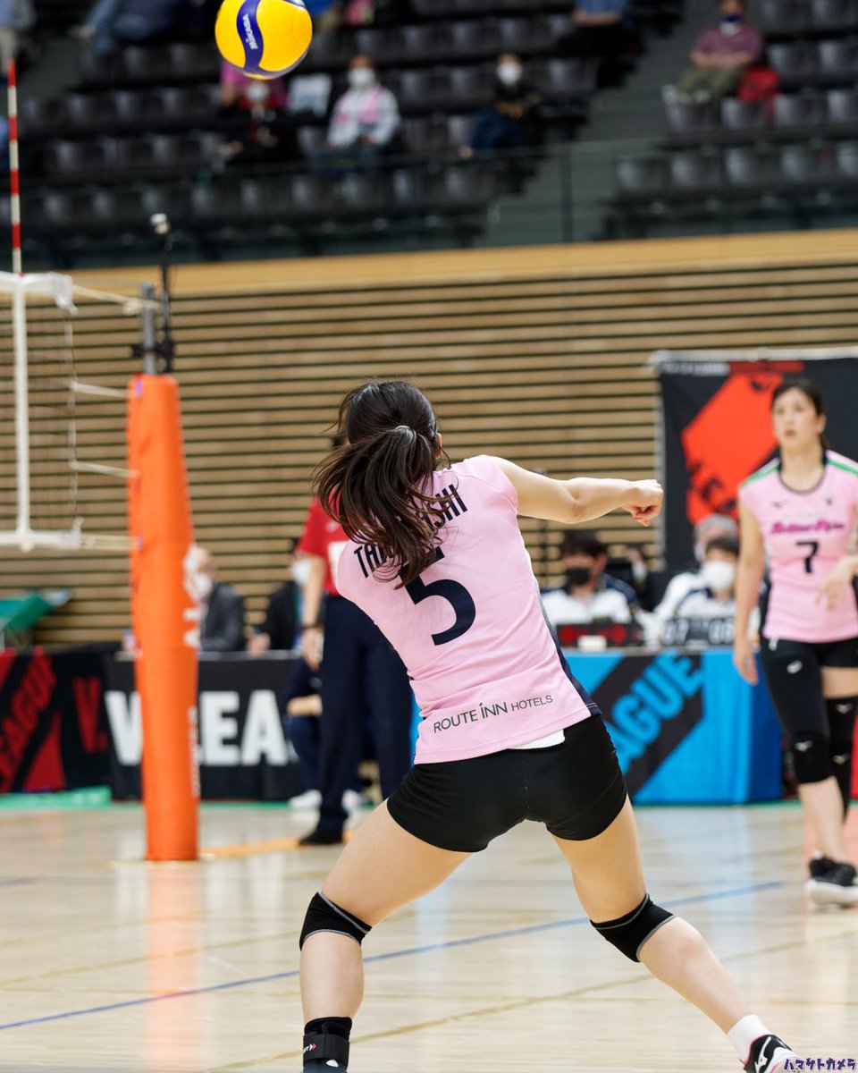 ハマサトカメラ on Twitter: "チャレンジマッチで対戦したKUROBEアクアフェアリーズに移籍した髙橋愛未選手📷 4/10 四日市市総合体育館🏐 #ブリリアントアリーズ #ルートイン ...