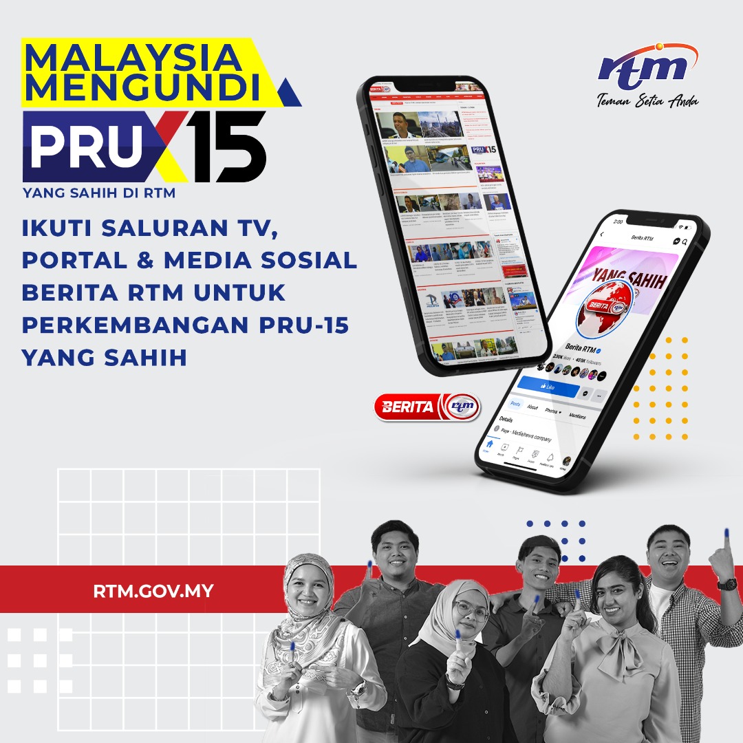RTM Malaysia on Twitter: "Jangan lupa ikuti media sosial @beritartm untuk perkembangan sahih PRU ...
