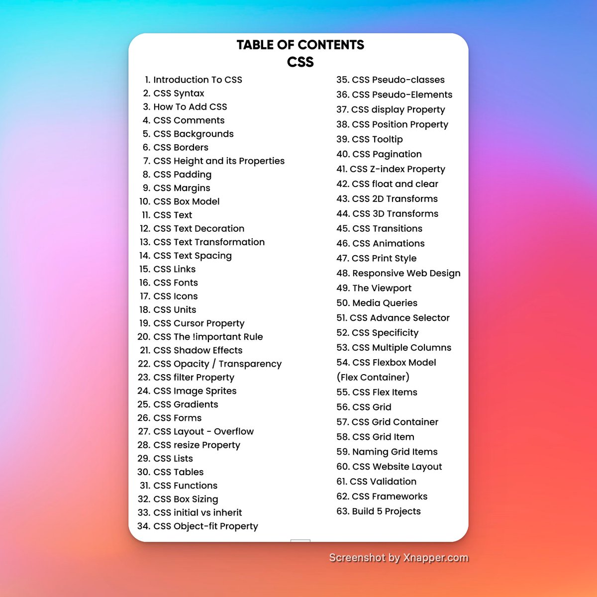 HTML & CSS Visual Treat😍 The Complete Guide: - Thread from Mohammed Junaid @mdjunaidap - Rattibha
