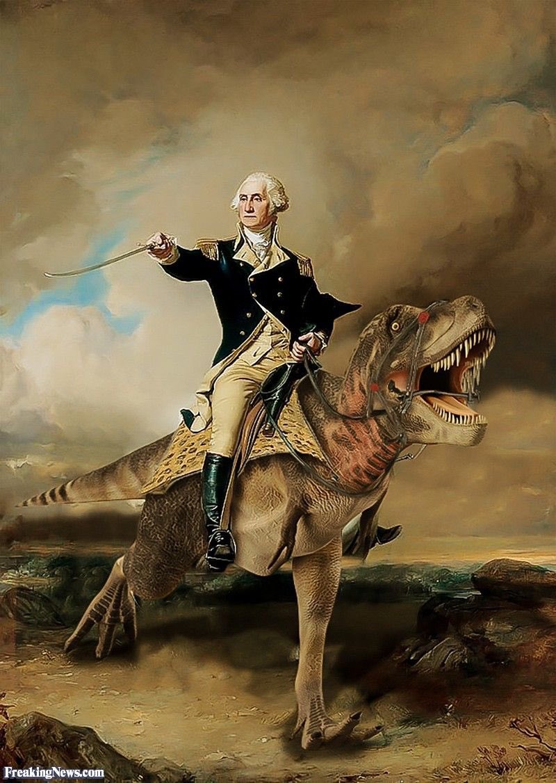 Presidents Riding Dinosaurs