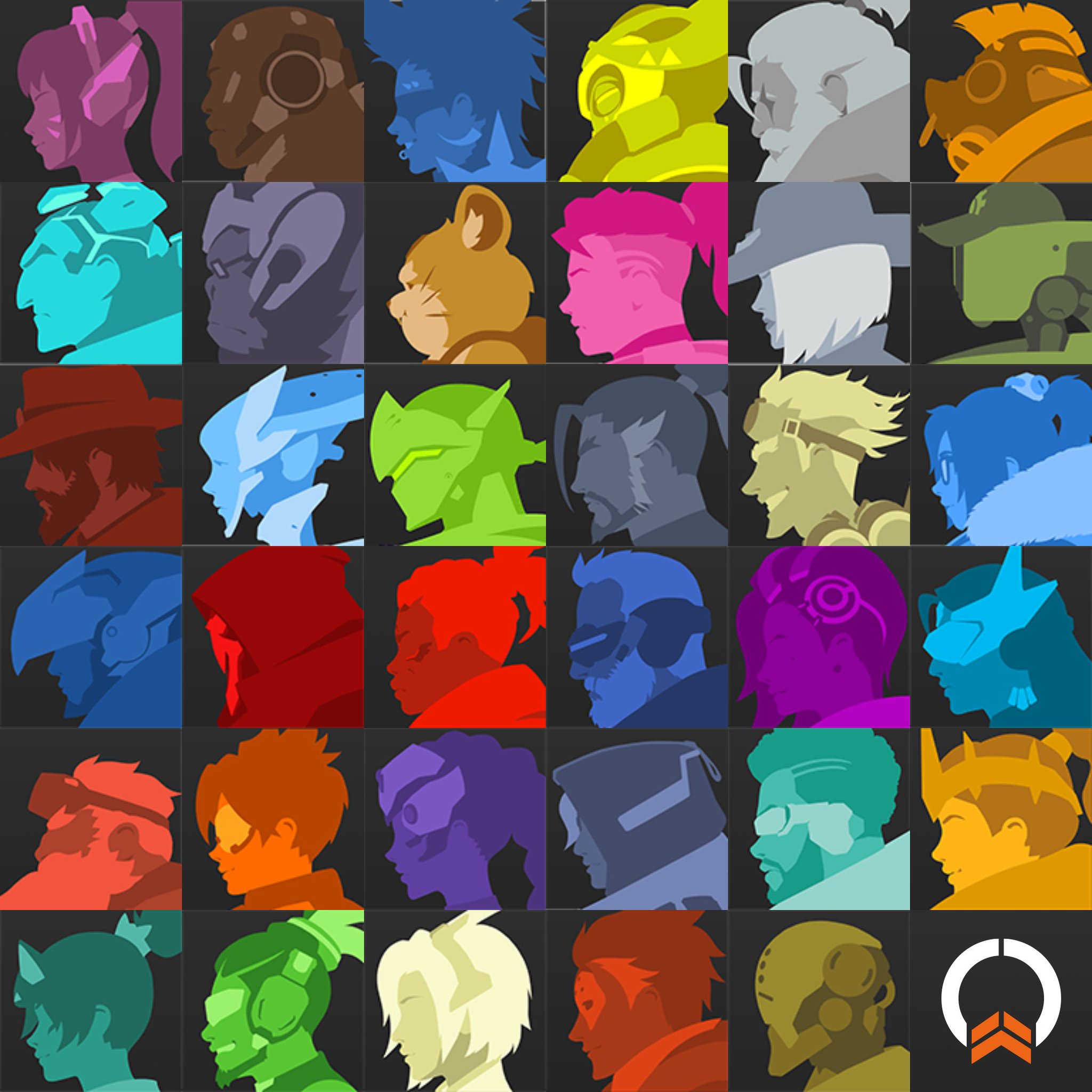 OW2News.net@オーバーウォッチ2ニュース on Twitter: "全35ヒーローのシルエットプレイヤーアイコン🏷が今後登場予定 📷@ OverwatchCaval #OW2 # ...