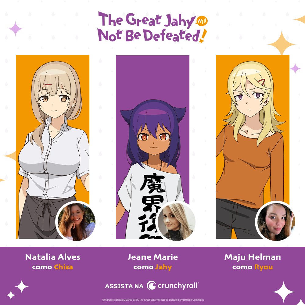 Crunchyroll Brasil 🤘🎸⚡ On Twitter Conheça O Elenco Brasileiro De The