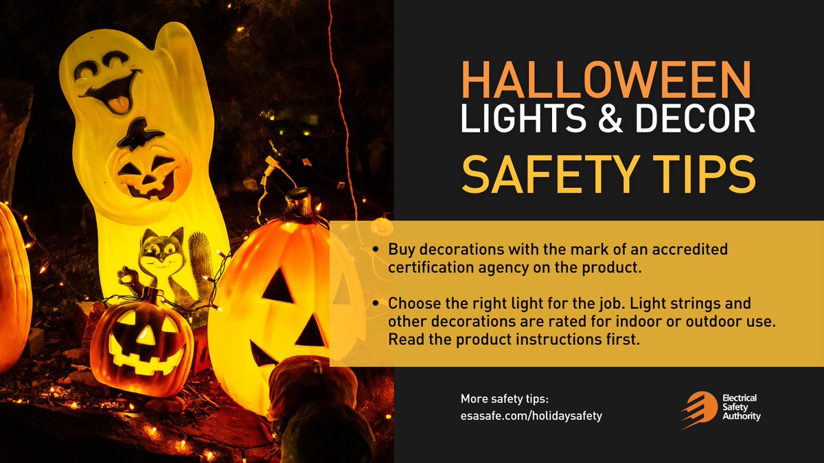 Electrical Safety Authority (ESA) on Twitter: "Planning to decorate for ...