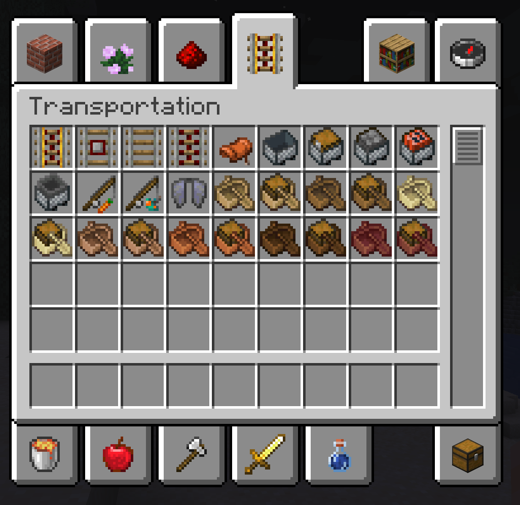 Minecraft Creative Mode Inventory