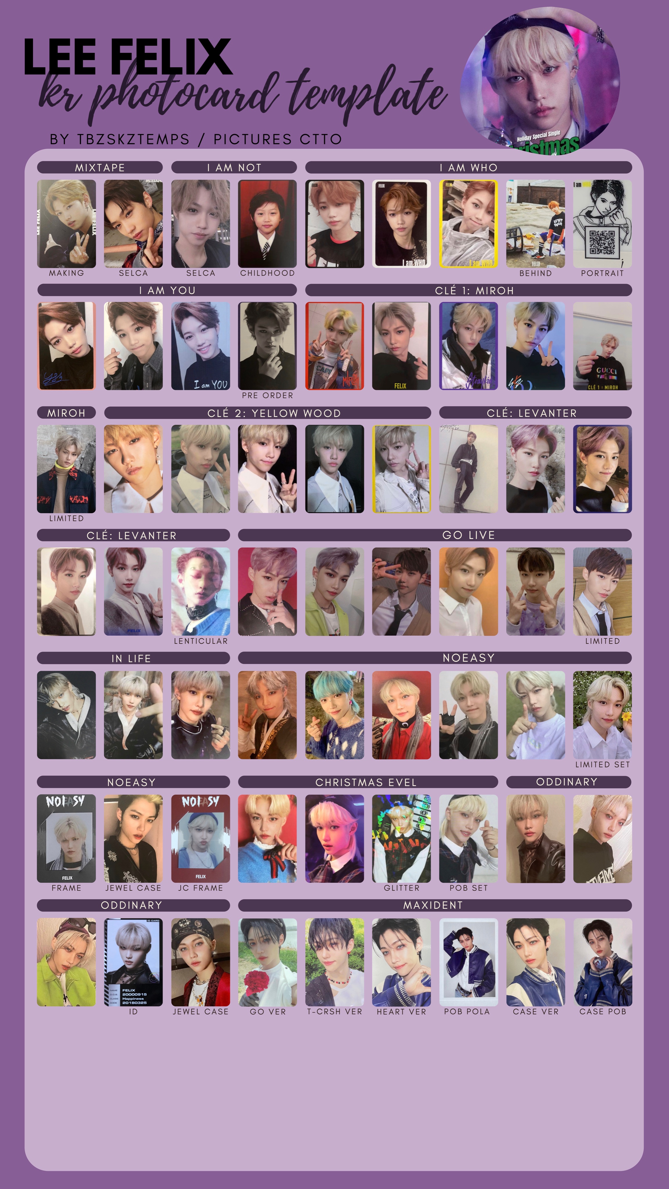 yunnie ୨୧ on Twitter: "han, felix, seungmin and jeongin all eras korean photocard template ...