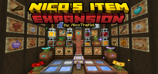 MCPEDL on Twitter: "Nico's Item Expansion (v1.4) - Addon - https://mcpedl.com/nicos-item ...