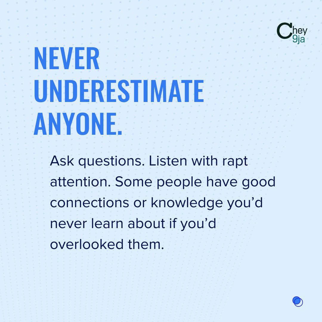 How to network the right way! A thread 🧵 - Thread from Chiedu Okpala ...