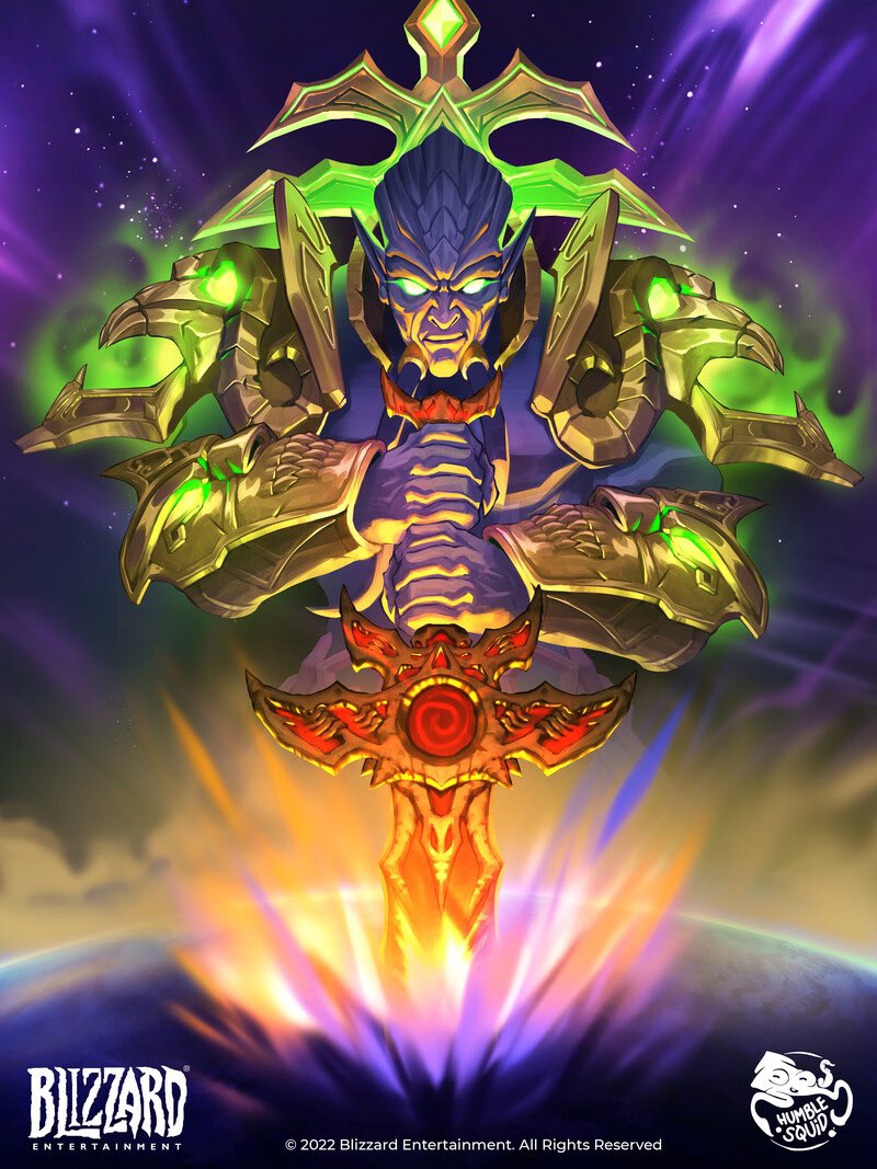 Ben Hearthstone on Twitter: "Archimonde Mercenary skin by Humble Squid Creatives. #hearthstone 🎨 ...