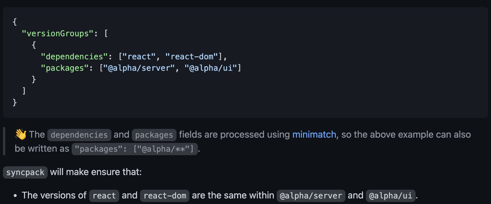 Cory House on Twitter: "In a monorepo? I just learned about syncpack. It's a simple way to ...