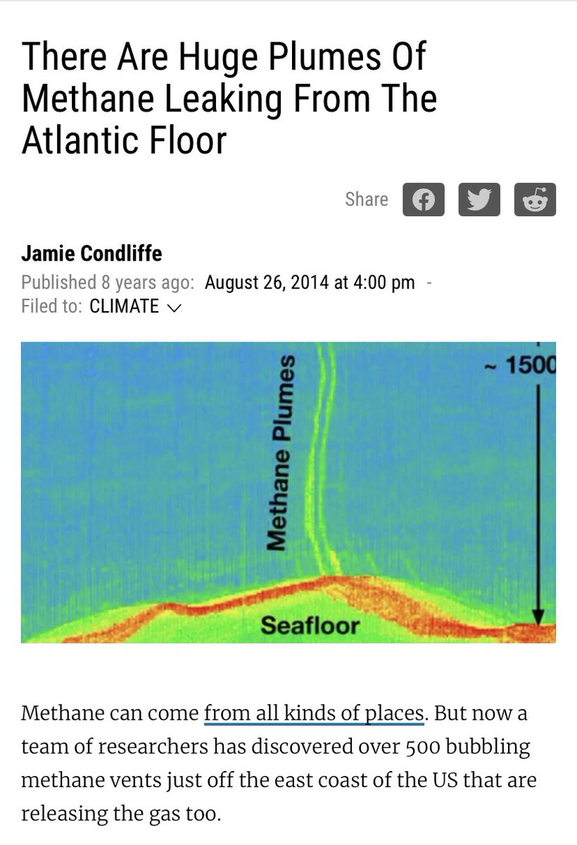 How ironic would it be if the burst methane pipes were actually due to ...