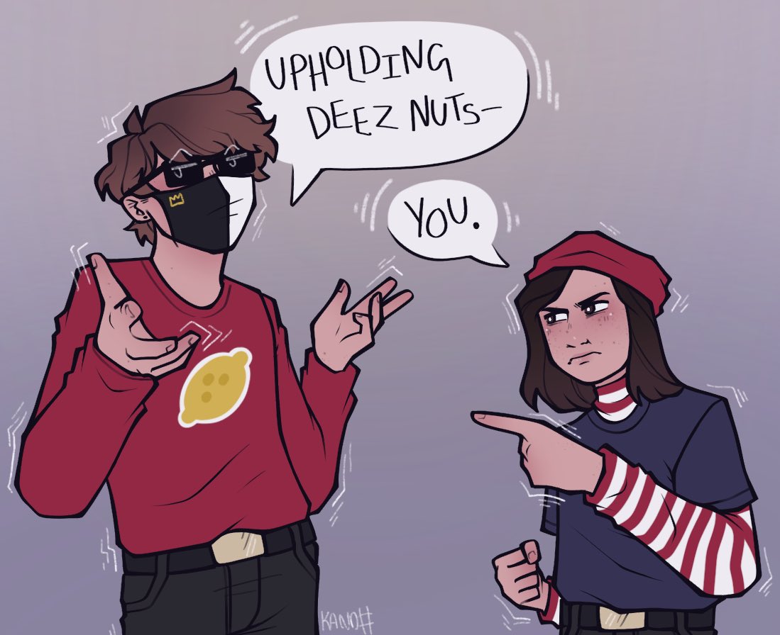 「Day 92/100 of drawing Aimsey everyday (ft. Ranboo) #aimseyfa」Kandii 🍉の漫画