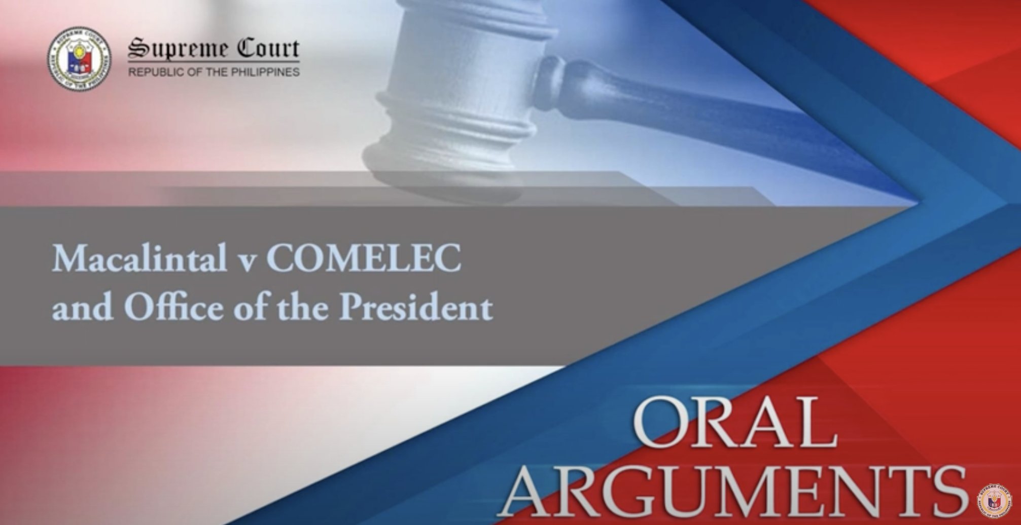 Rappler On Twitter Now The Supreme Court Holds Oral Arguments On