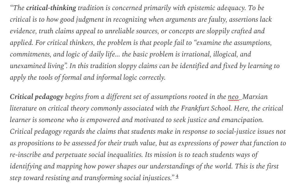 1/ This is a perfect example of "Ideological Capture." The students are ...