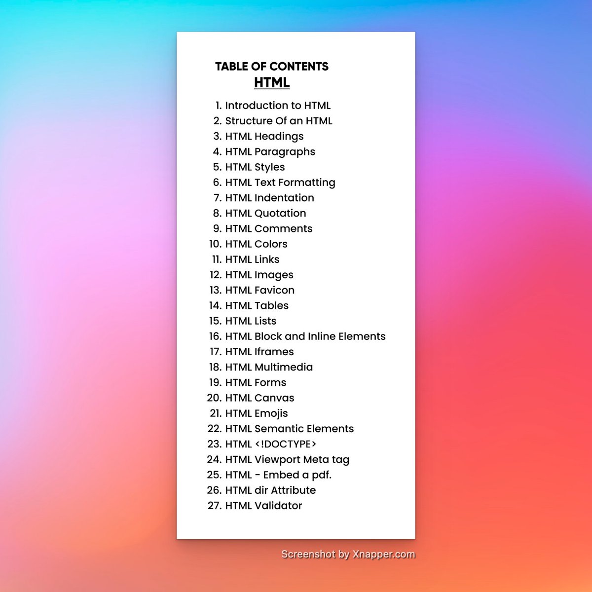 Learn HTML & CSS with amazing Visuals. The Complete Guide: Thread🧵 - المسلسل من Mohammed Junaid ...