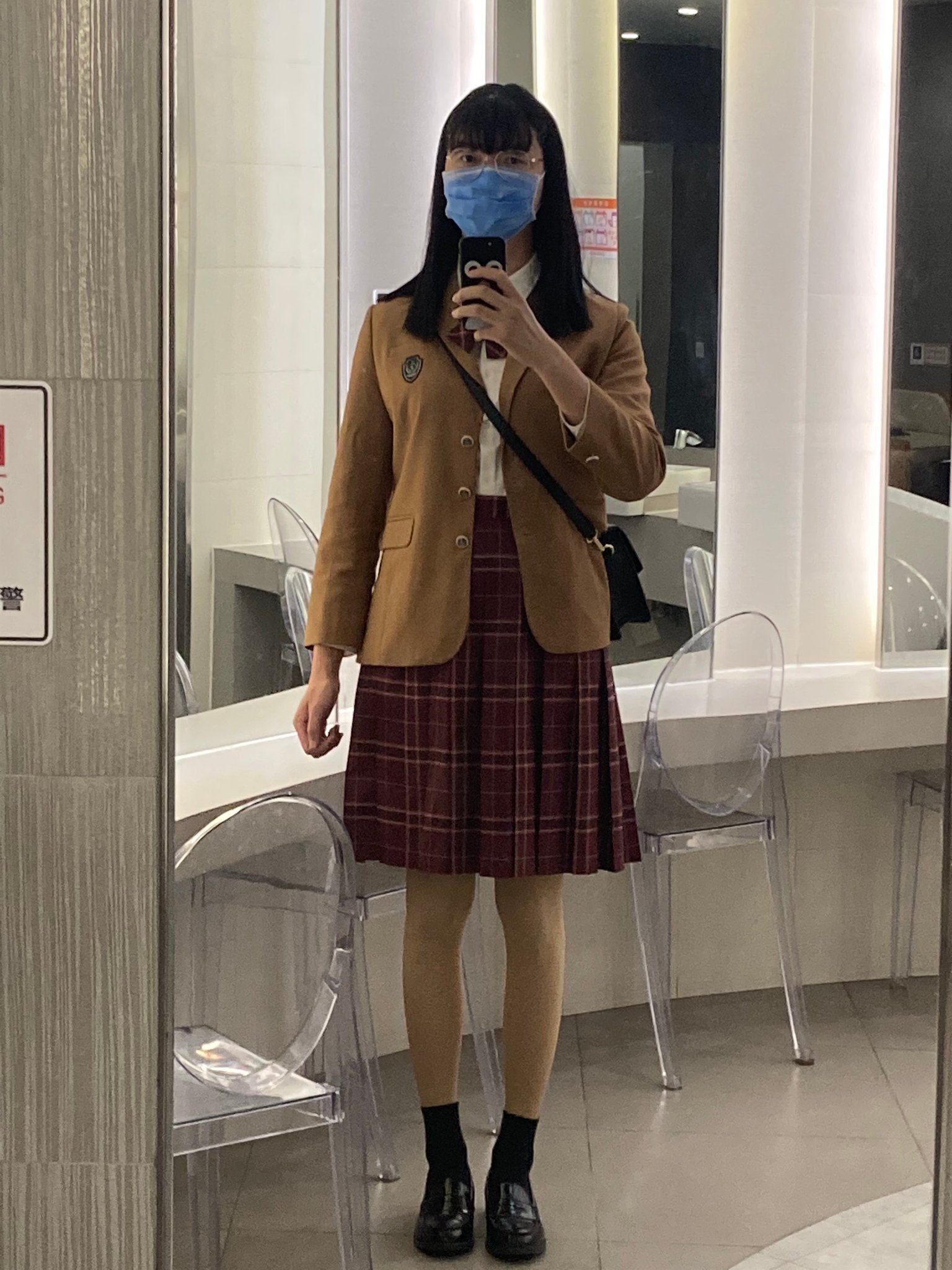 白雪歌夜 on Twitter: "这个配色挺好看的，顺便学习一下换个姿势 #伪娘 #男の娘 #JK #jk制服 https://t.co/EqyYMj9f3J" / Twitter