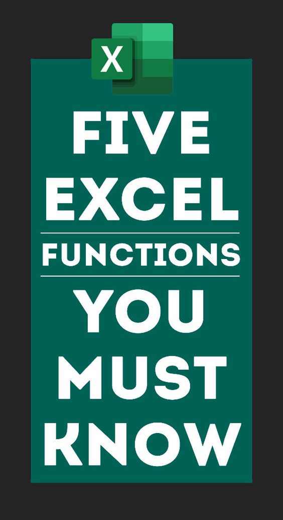 Learn Excel To Excel On Twitter Rt Exceltoexcel 5 Excel Functions That Every One Must Know
