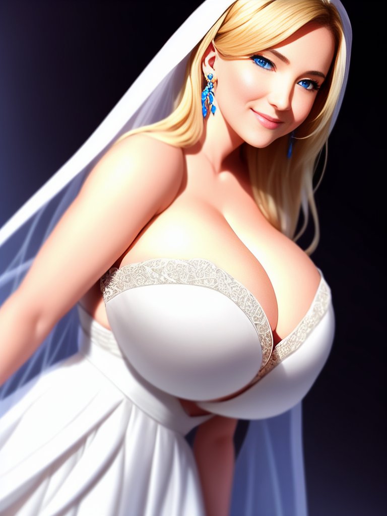 Cl.AI.re Miyamoto on Twitter: "Big Booba Blonde in wedding dress. (Hentai RD1412) # ...