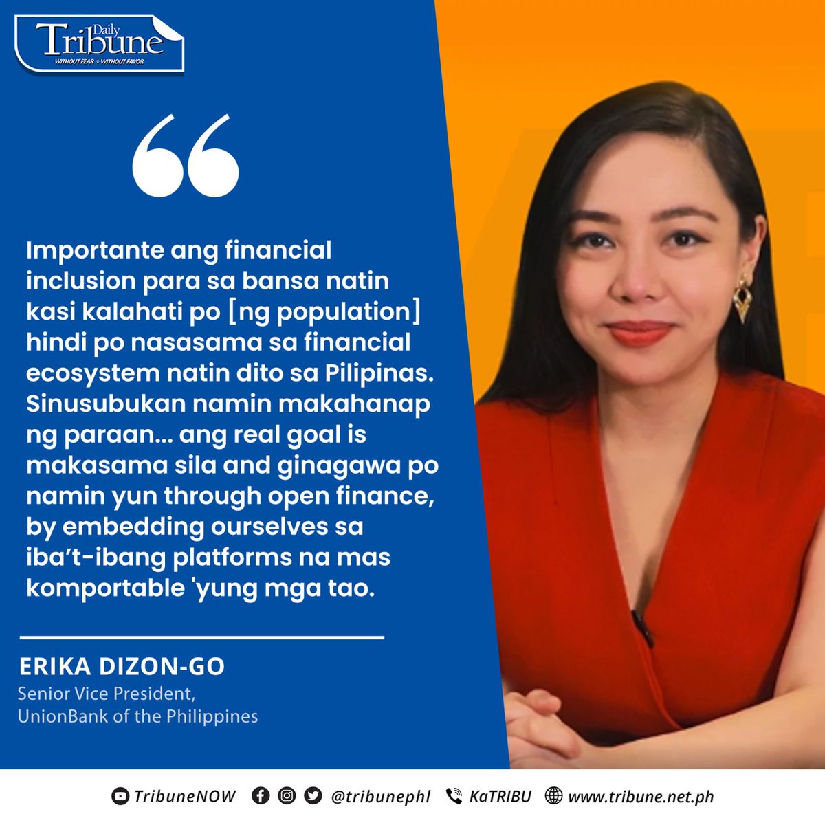Concept News Central on Twitter: "Erika Dizon-Go, Senior Vice President of UnionBank, says one ...