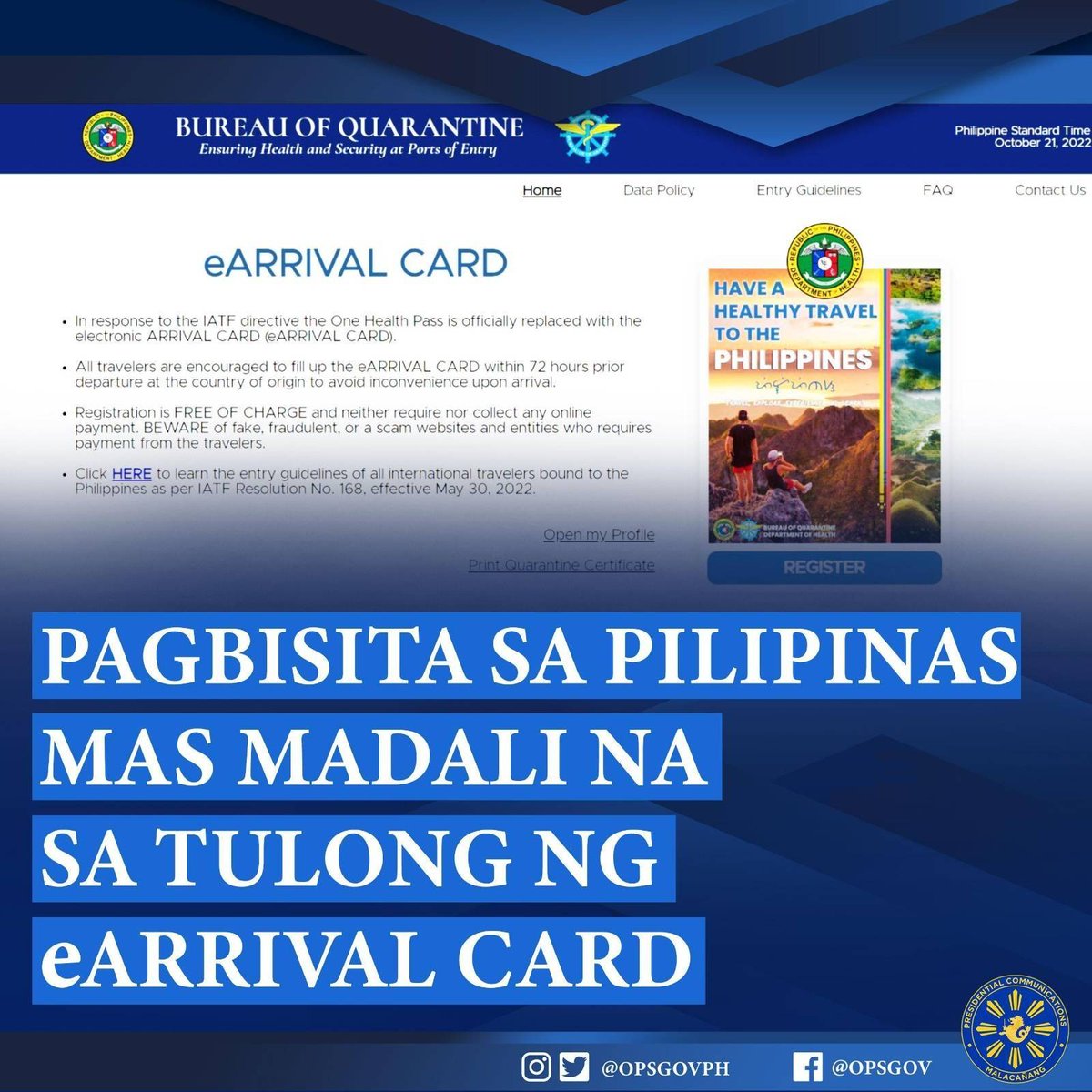 Office of the Press Secretary on Twitter: "Bilang bahagi ng layunin ng administrasyon ni ...