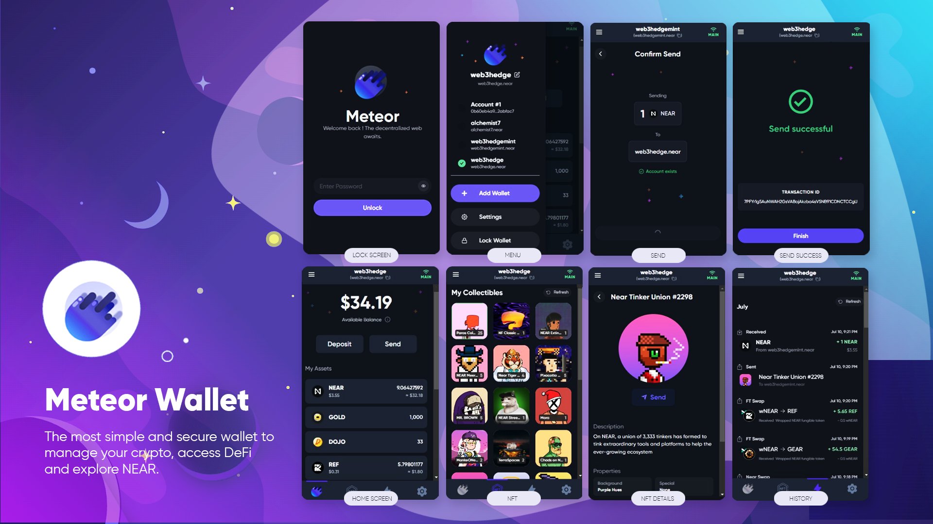 MeteorWallet on Twitter: "We're Live - Try Meteor Wallet Now!☄️ ️ https://t.co/HBSg65FTXQ 👀 ...