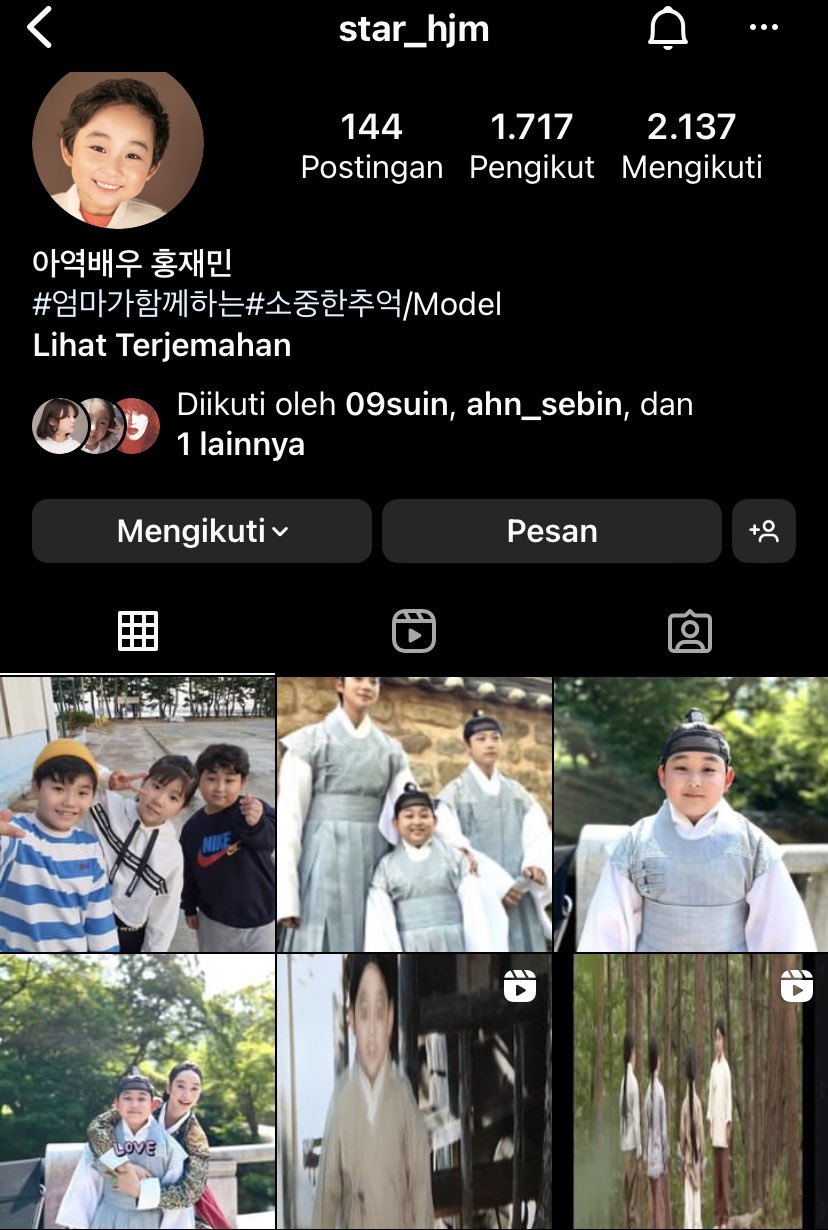 K-Drama Menfess on Twitter: "•kdm• akun instagram yang jadi Prince Hodong. Sumpah gemes bangett ...