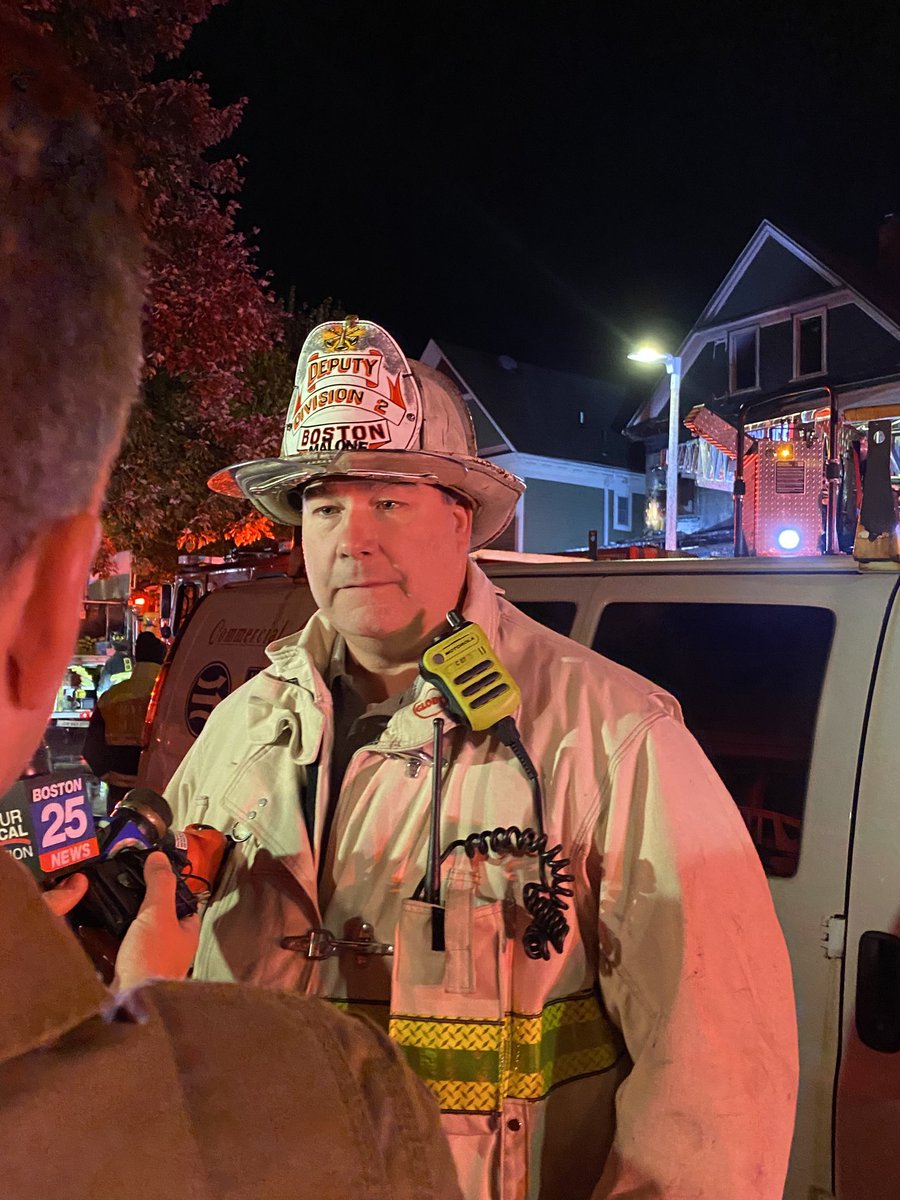 Deputy Chief Scott Malone briefs the media at the 2 alarm fire on ...