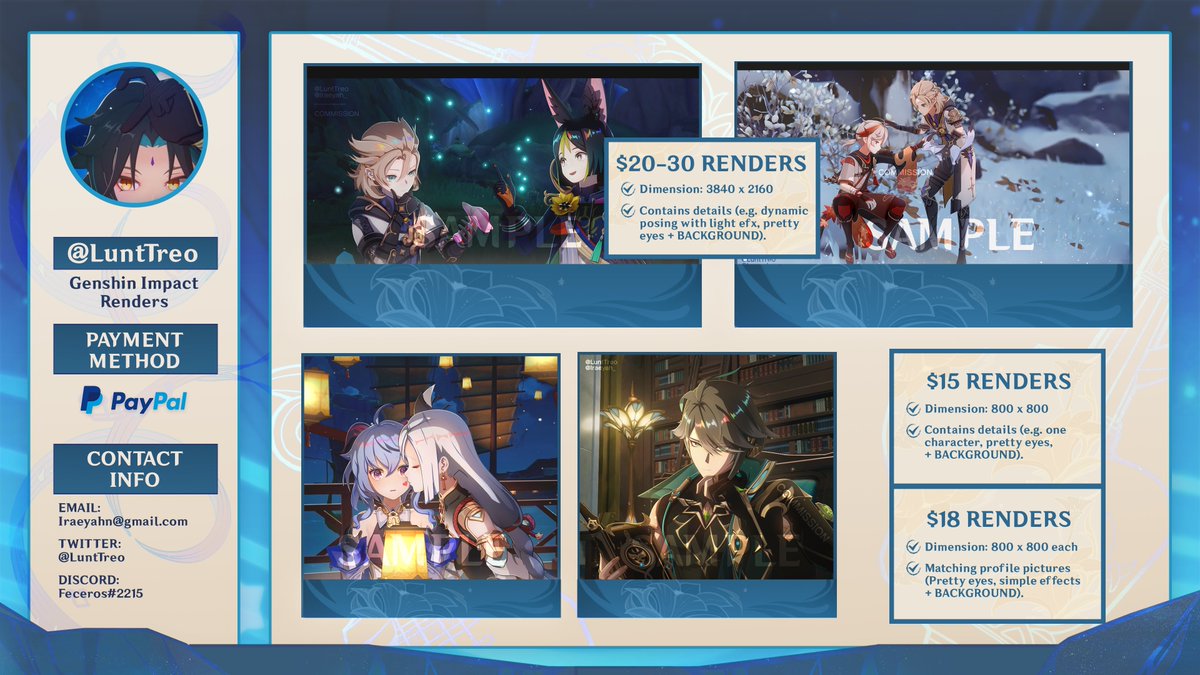 Ren (Feceros) | Commissions Closed | on Twitter: "Opening Commissions again! Prices have been ...