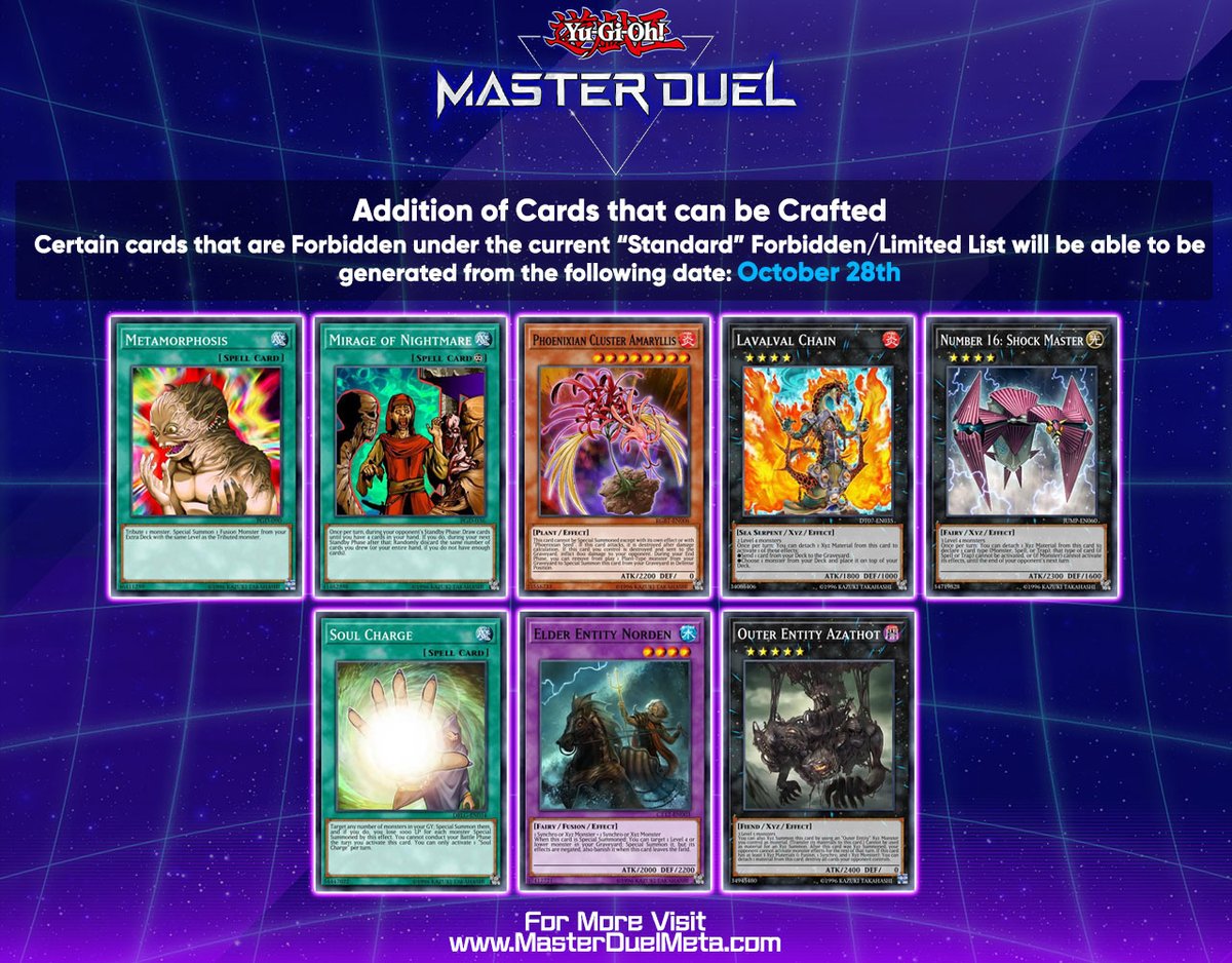 Yu-Gi-Oh! Master Duel Guide on Twitter: "Ready to Unlock the Shock? A new wave of Forbidden ...
