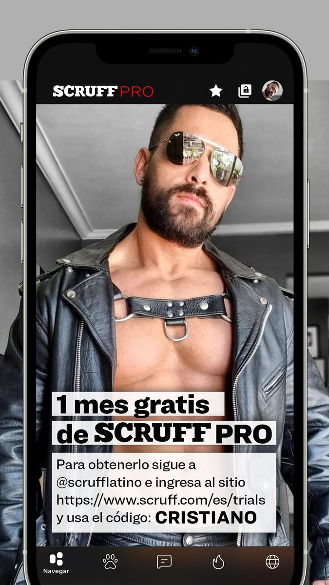 Cristian Sam on Twitter: "SCRUFF PRO gratis para todos. Sigue a @scrufflatino y utiliza el ...