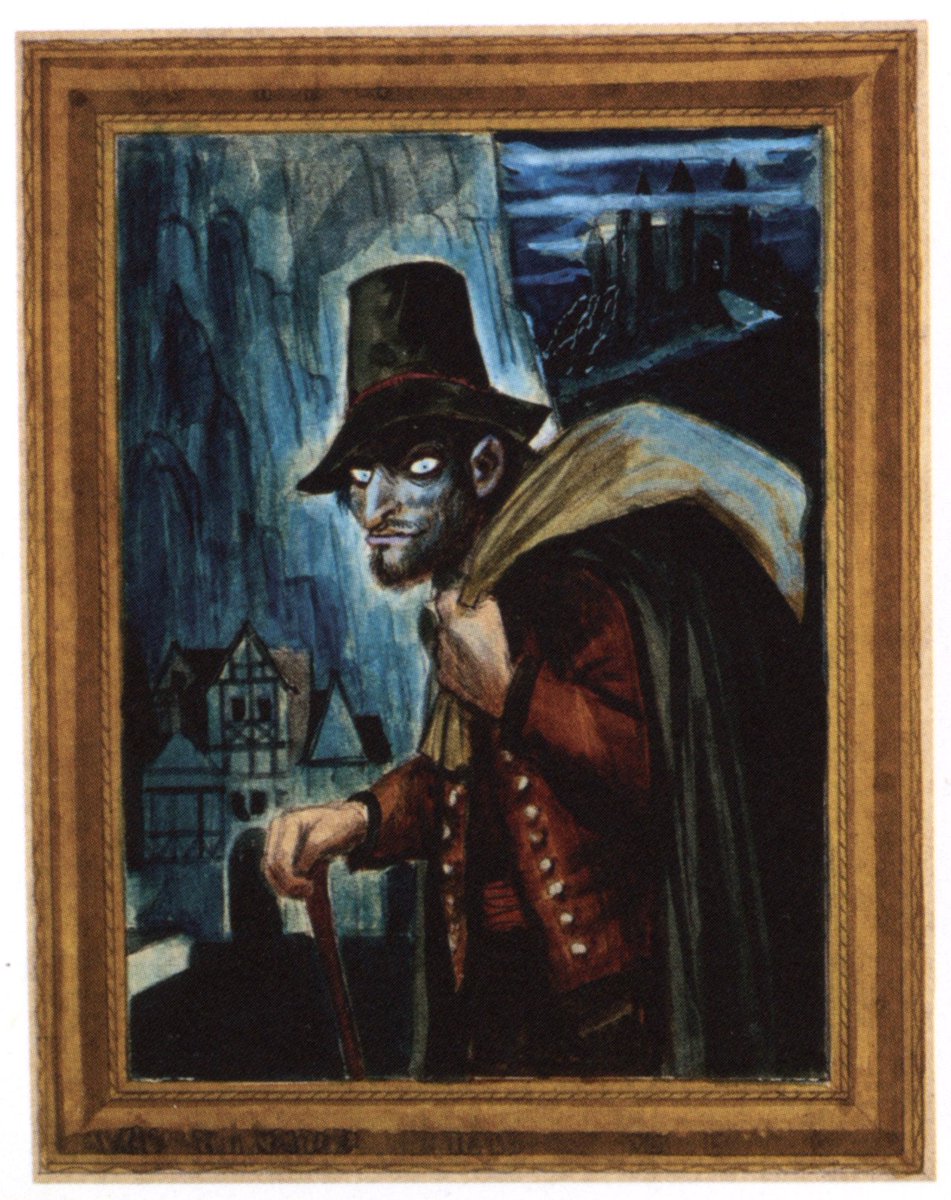 Unused transforming werewolf portrait concept art for the Haunted ...