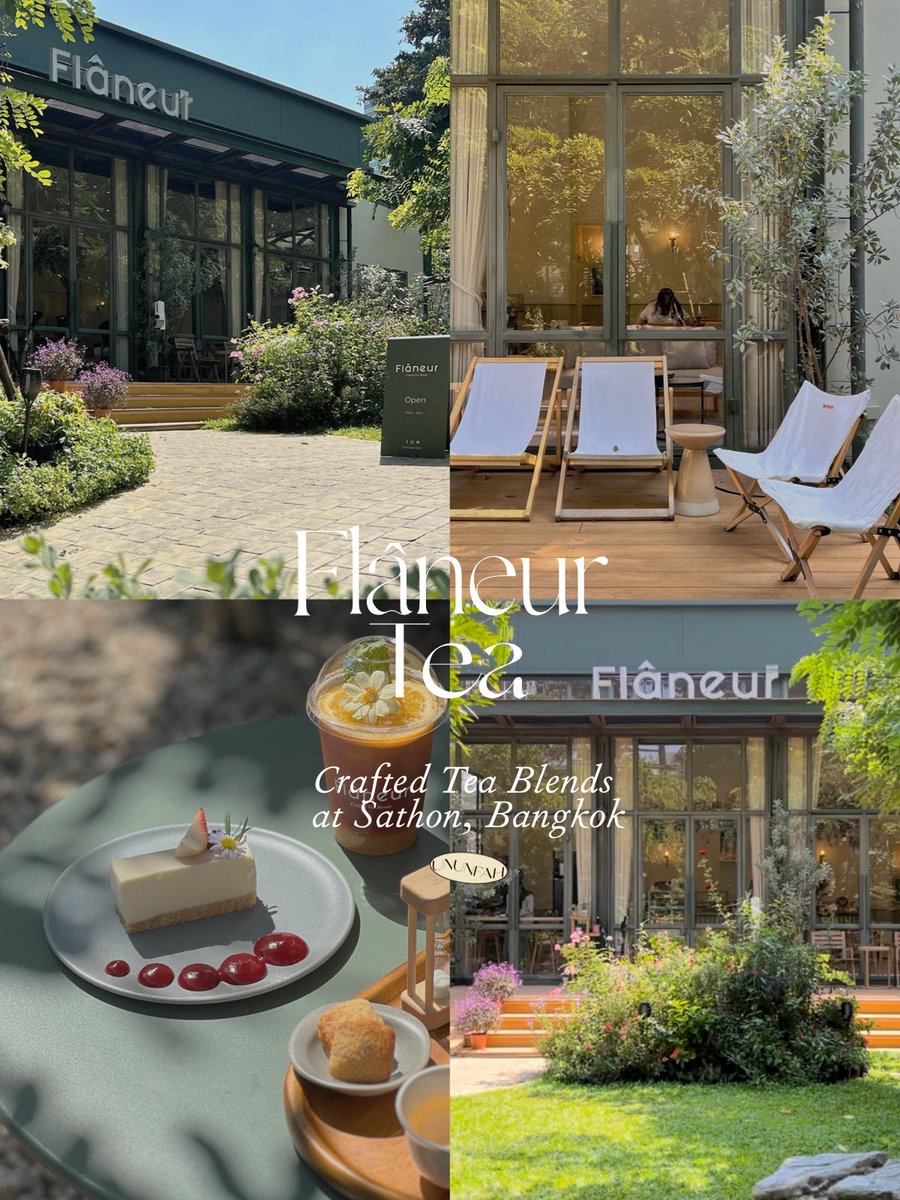 รีวิวไทยเเลนด์ on Twitter: "RT @ununfah: Flâneur Tea 📍https://maps.app.goo.gl/EaEPU4adQ6vSwdM29 ...
