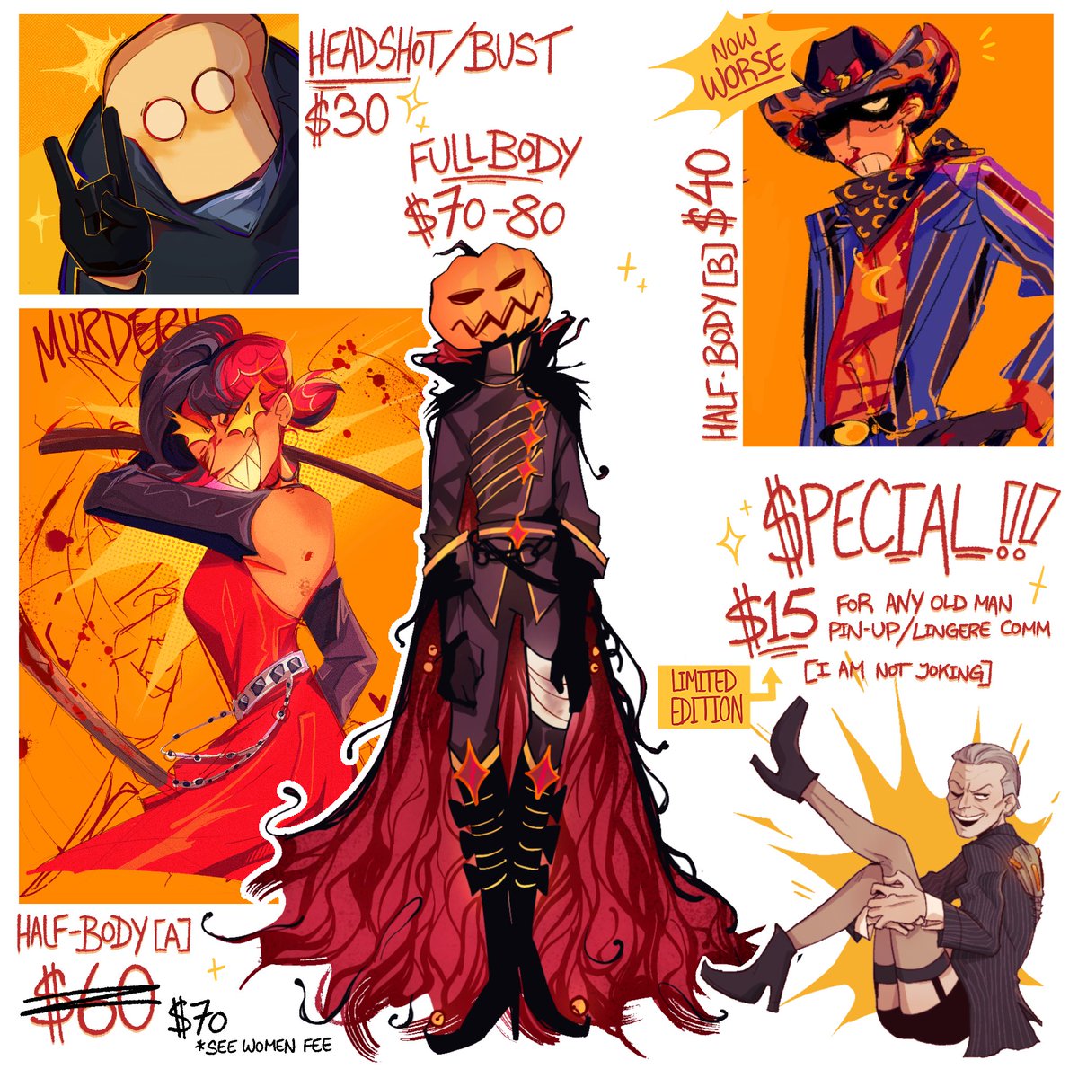 Vin (exam-based semi-hiatus💀) on Twitter: "comms are open! updated the commission sheet n info"