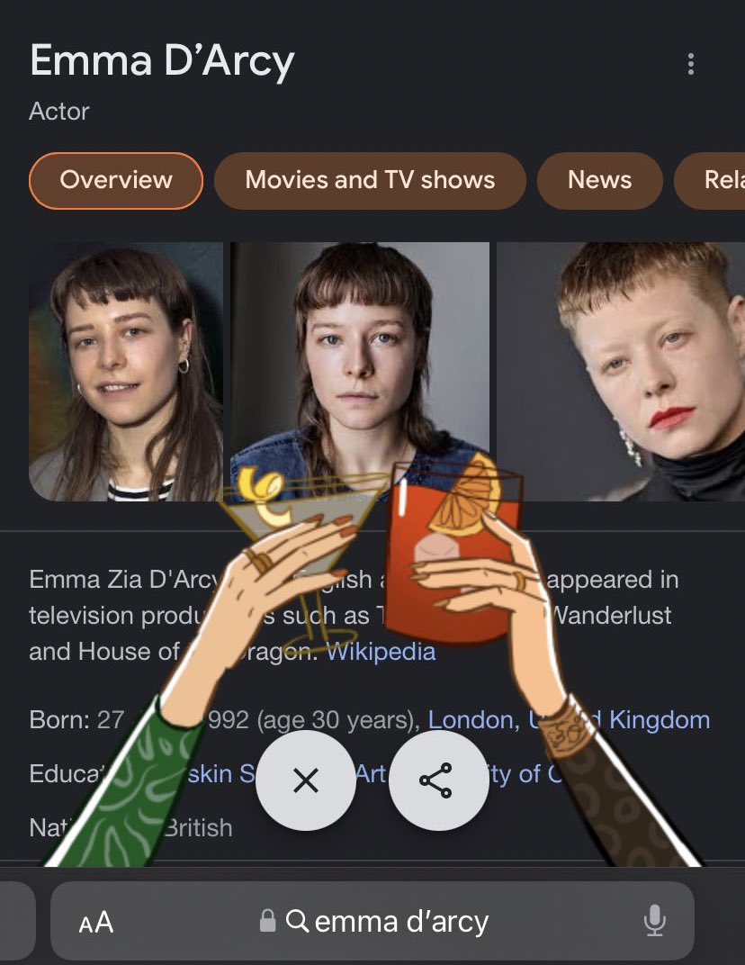 Thrones Facts | House of the Dragon 🐉 on Twitter: "When you google Emma D’Arcy and Olivia Cooke ...