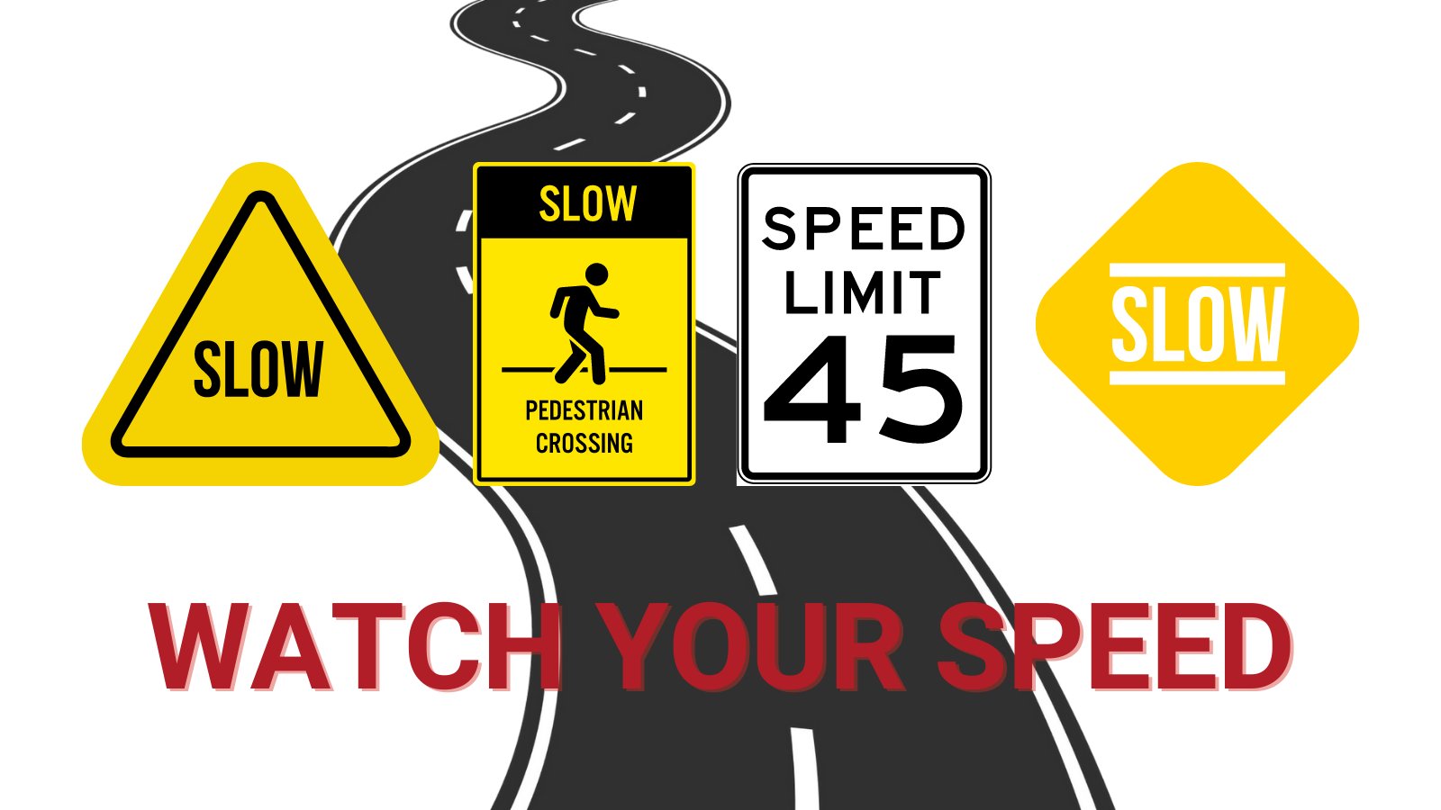 Cartoon Speed Limit Sign
