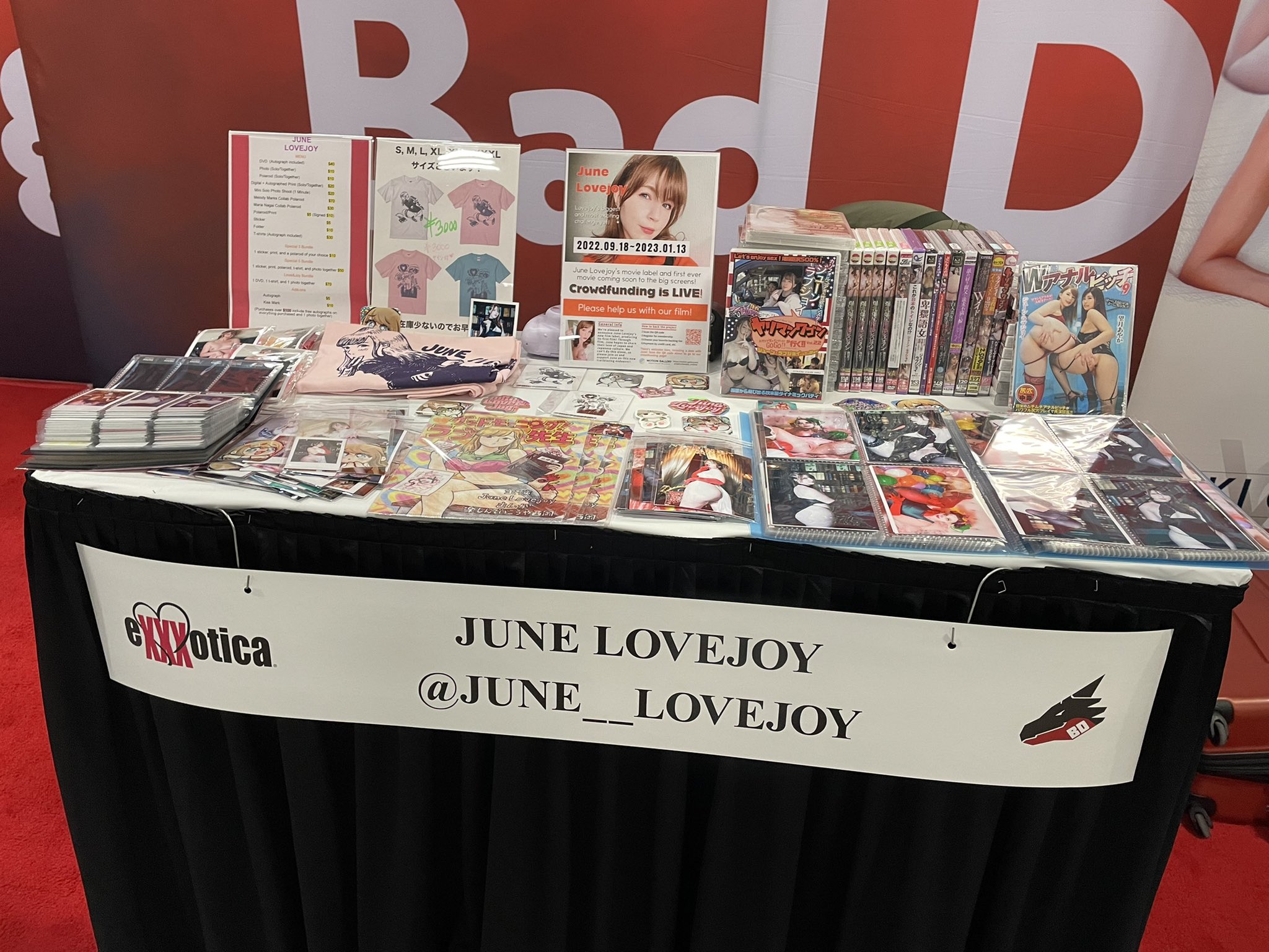 TW Pornstars - 2 pic. June Lovejoy ジューン•ラブジョイ. Twitter. My booth is ready!!! Come visit me💕 ...