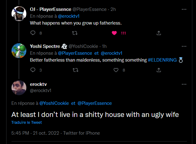 Remblaster on Twitter: "@PlayerEssence @erocktv1 Look what he said about your wife. Very ...