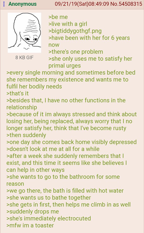 4CHAN GREENTEXTS on Twitter: "@OrwellNGoode https://t.co/qIZBQuCRwc" / Twitter