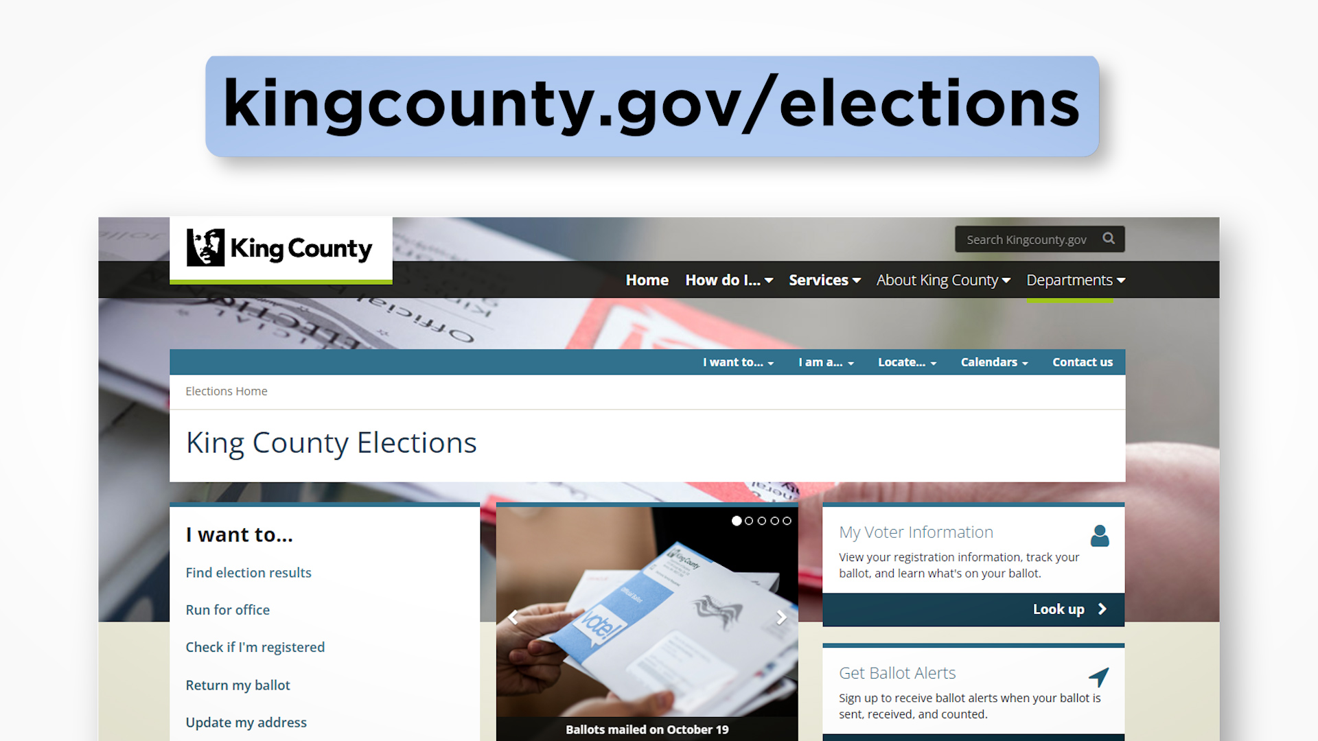 King County Washington On Twitter As Ballots Start To Reach Voters