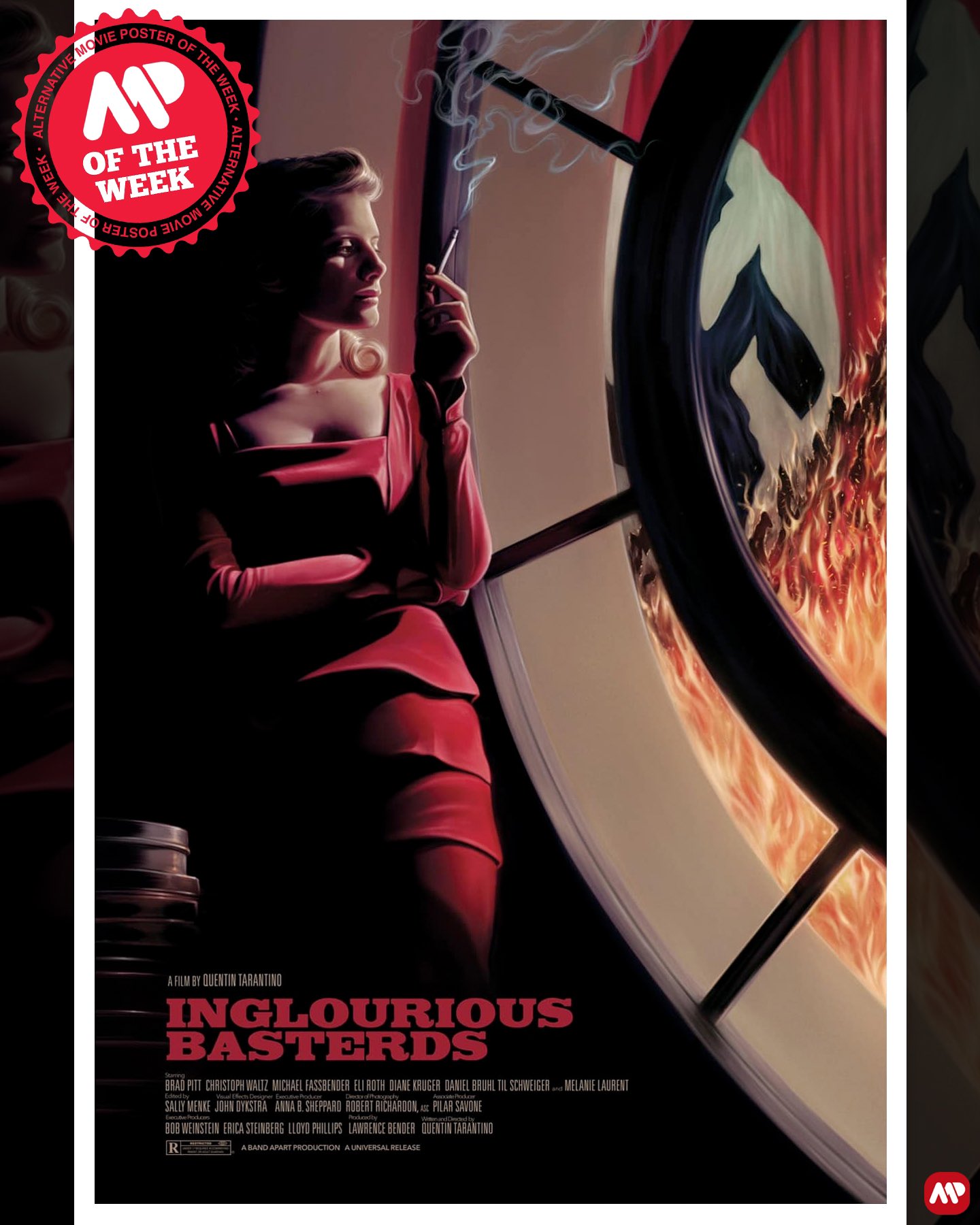 AMP - Alternative Movie Posters on Twitter: "🏆 AMP OF THE WEEK 🏆 "Inglourious Basterds" AMP by ...