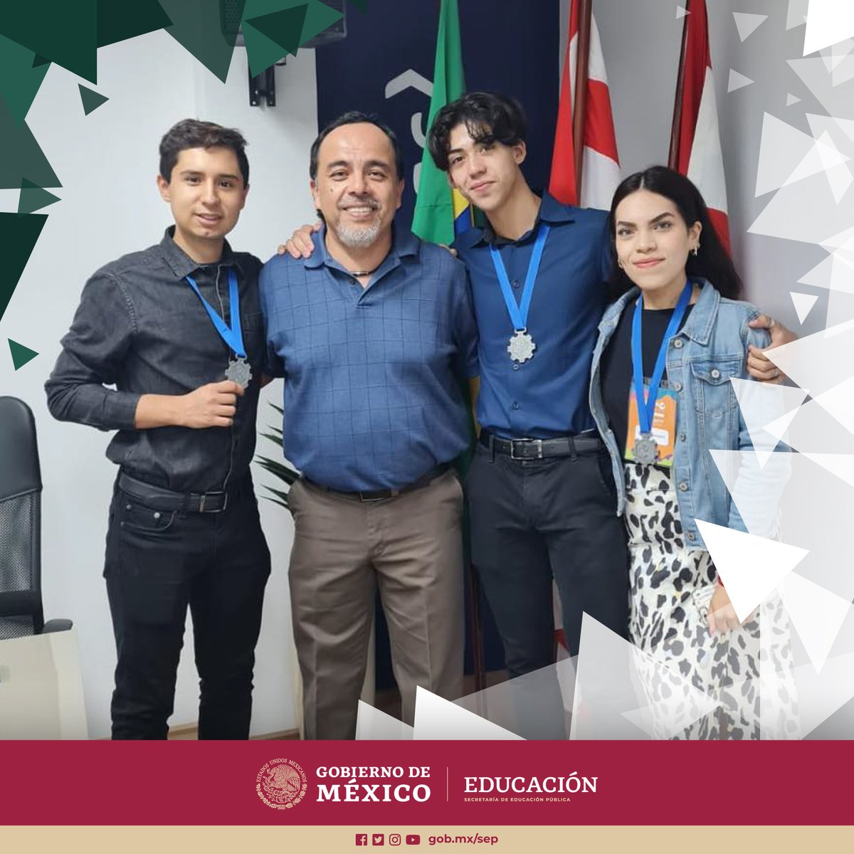 SEP México on Twitter: "#SEP_Reconoce a Natalia Arvizu, José Martínez y Abraham Saldívar ...