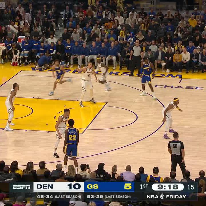 Steph with the 4-point play 🎯 ESPN @espn